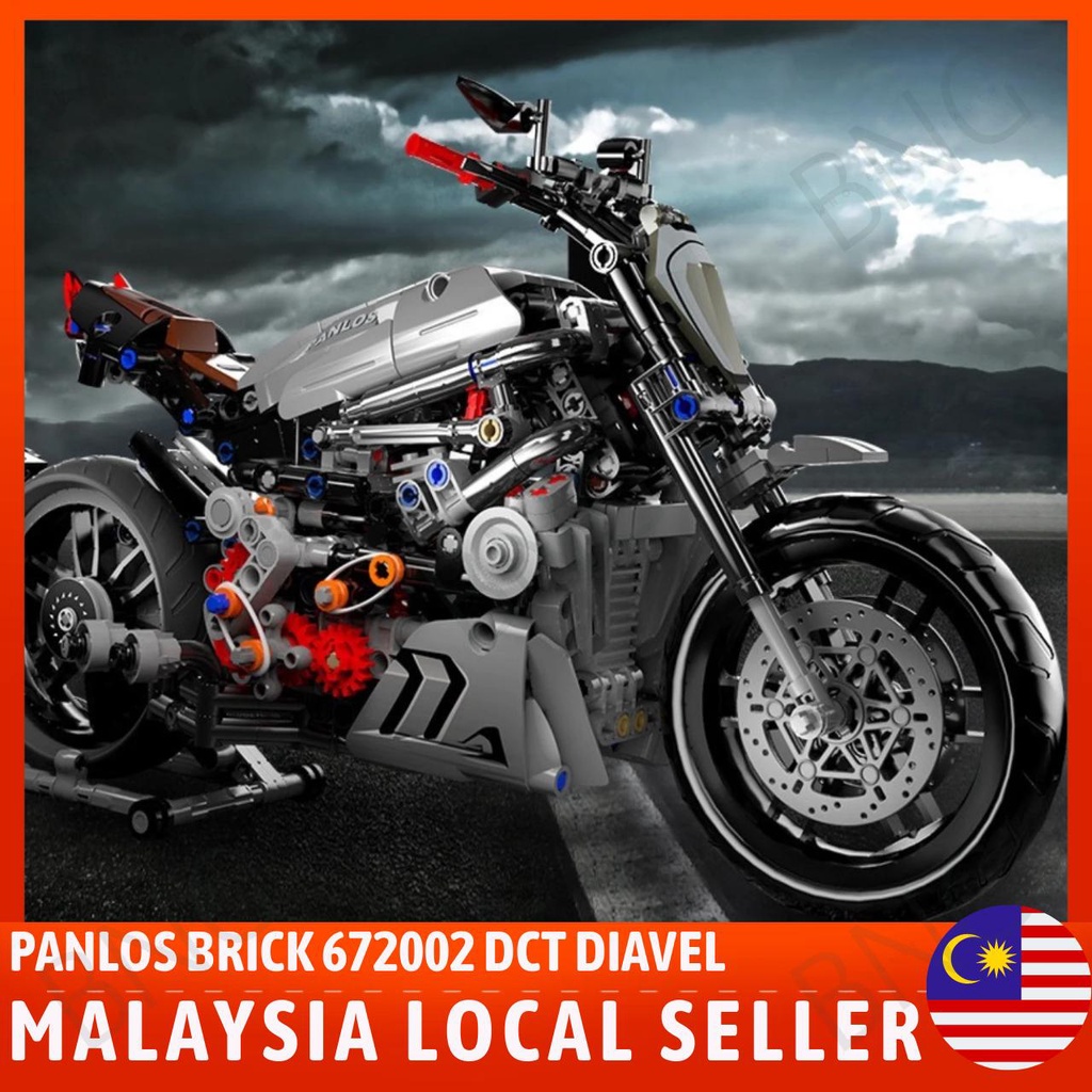 Building Blocks 1:8 SuperBike DCT DIAVEL Prefect Gift to Him/ Child ...