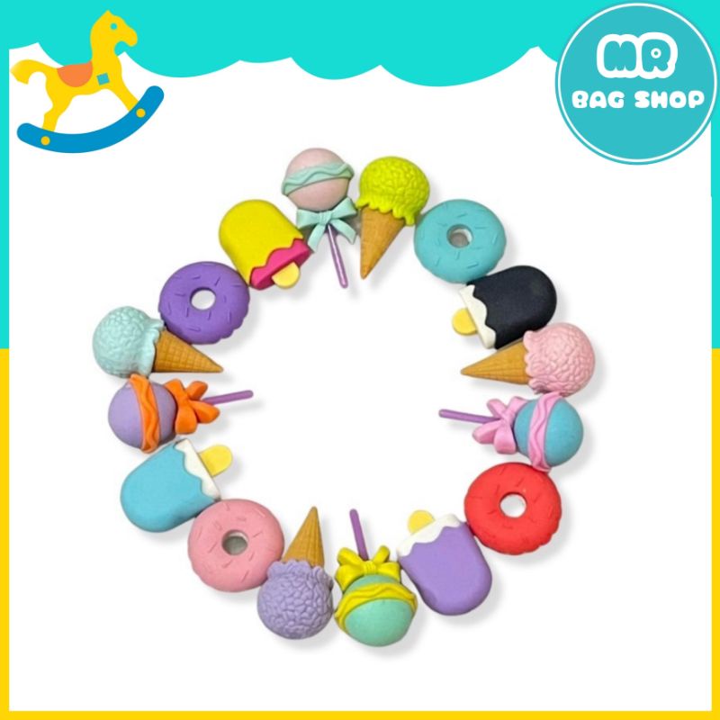 Cutie Rubber for Kids 👦🏻 👧🏻 (Lollipop / Ice Cream/ Donuts / Ice Cream ...