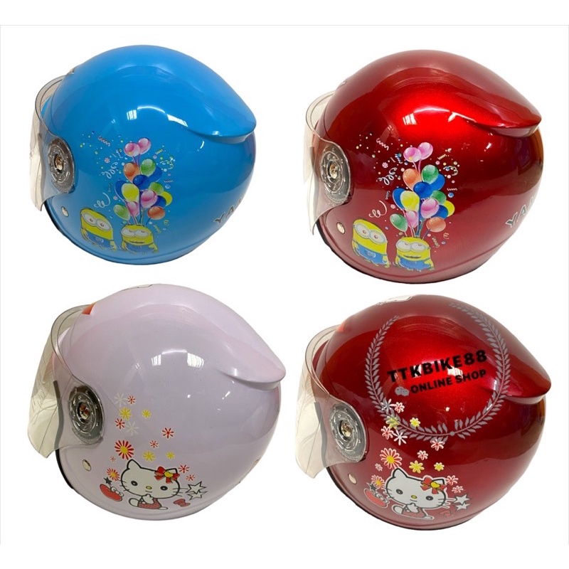 HELMET BUDAK HELMET KIDS (FREE VISOR) A-1 & A-CLASS MINONS KITTY & A-1 ...