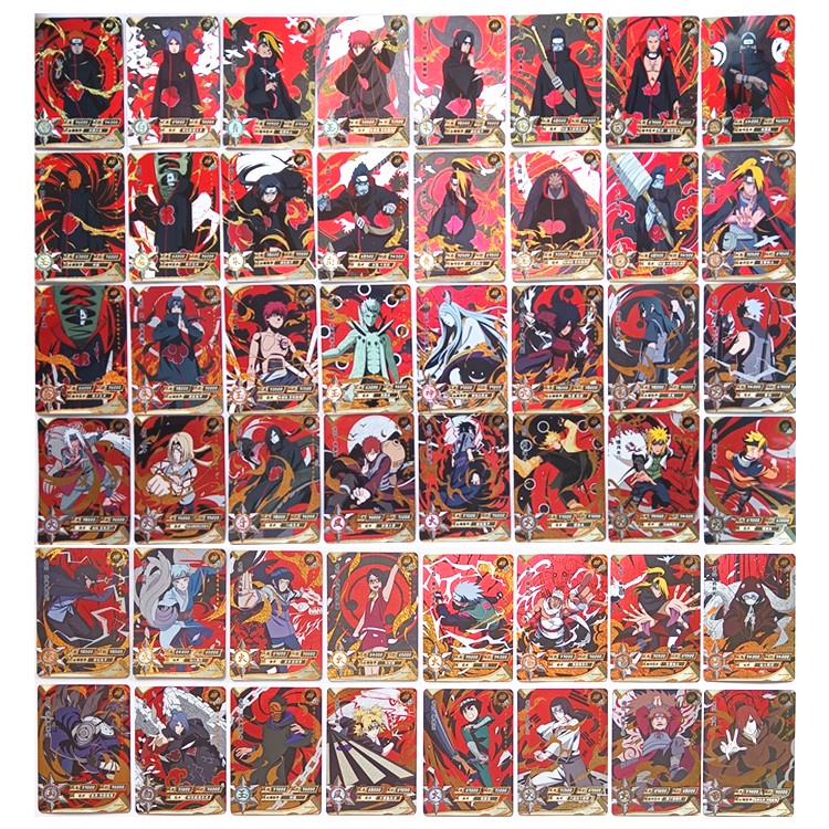 Card Tour Naruto AR Full Set Sasuke Kasi Itachi Four Fifth Bullet Brand New Gold Laser ...