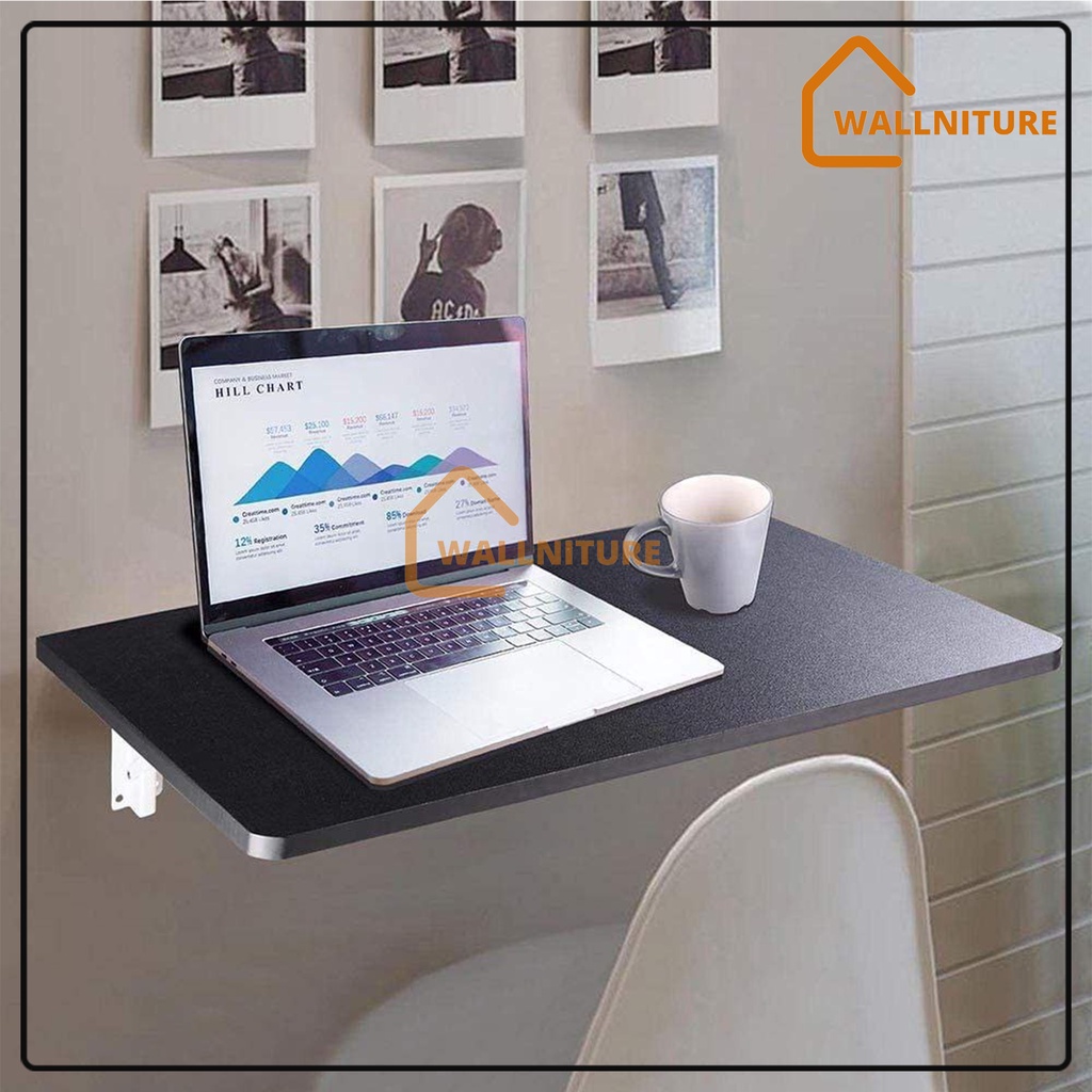 SIKU Folding Elbow Table Work Study Table Wall Mounted Iron Bracket ...