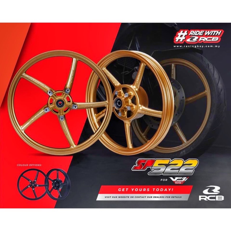 SYM VF3i 185 SYM185 SYM 185 - (100% Original RCB Racing Boy) Sport Rim ...