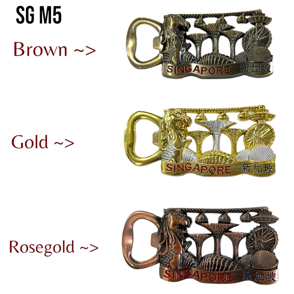 Singapore Merlion Refrigerator Magnet Souvenir / Singapore Bottle ...