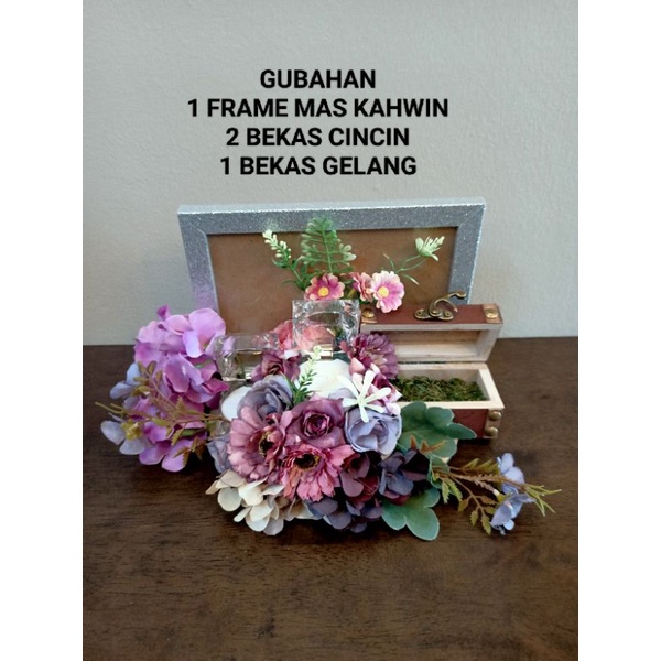 Gubahan Hantaran Cincin, Gubahan Hantaran frame Mas Kahwin, Gubahan ...
