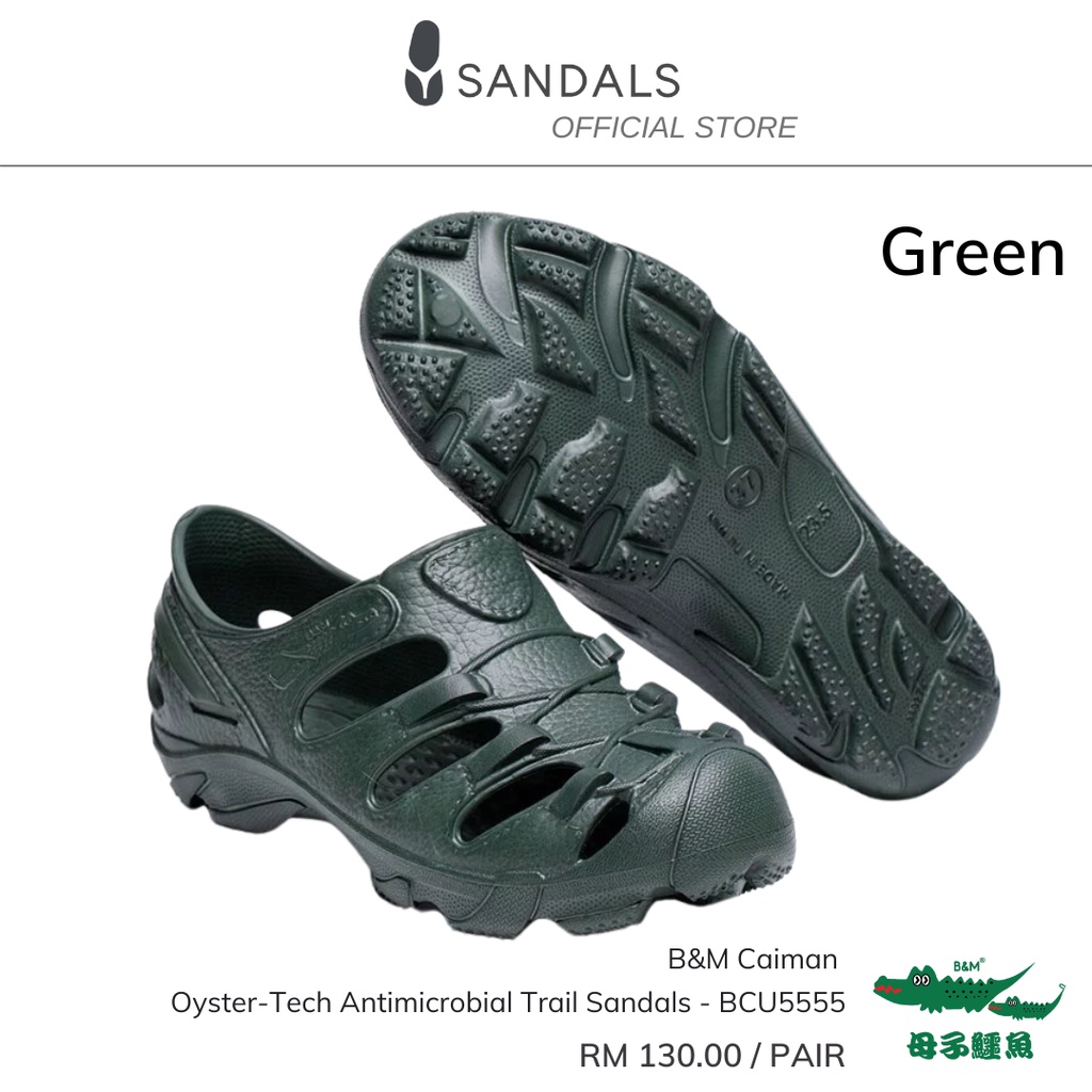 B&M Caiman BCU5555 Oyster-Tech Antimicrobial Trail Sandals | Shopee ...