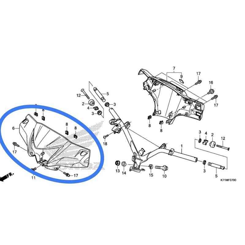 (100% ORIGINAL HONDA BOON SIEW) Cover Set Honda Wave CX 110 V4 2019 ...