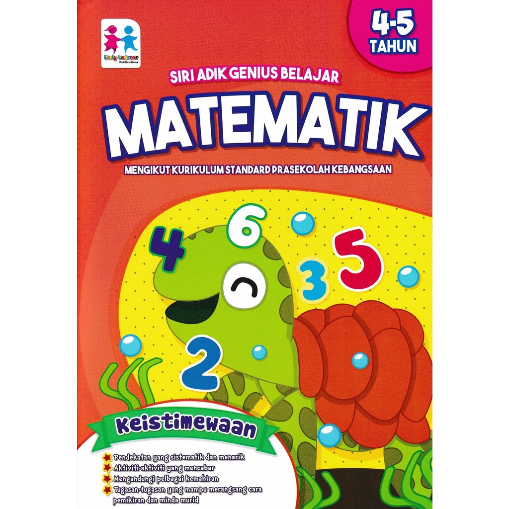 Early Learner 2023: Siri Adik Genius Belajar Matematik Prasekolah 4, 5 ... Early Learner 2023: Siri Adik Genius Belajar Matematik Prasekolah 4, 5 ...