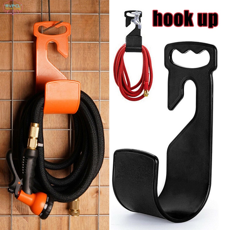 Garden Water Hose Hanger Holder Storage Wall Mount Bracket Plastic ...