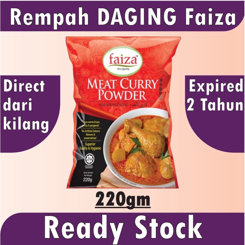 Meat Curry Powder , Rempah Kari Faiza 220grm | Shopee Malaysia