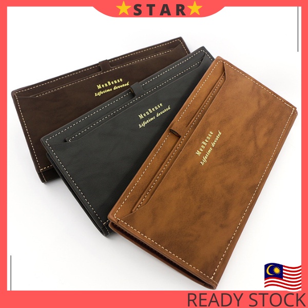 Men Wallet Bifold Long Wallet Dompet Lelaki Beg Duit Lelaki (SMW013 ...