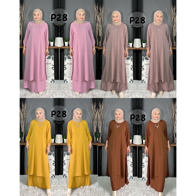 Set raya blouse labuh belah tepi & skirtLabuh | Shopee Malaysia