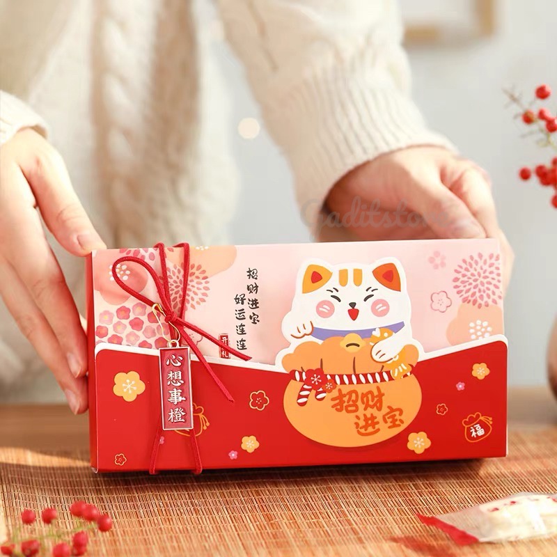 CNY Gift Box Packaging I New Year Cookie/Snowflake Nougat Cake/Candy ...
