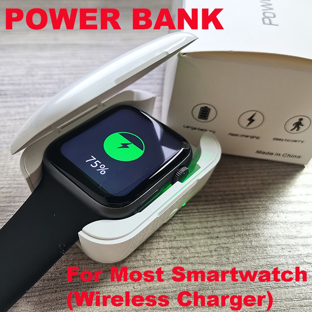 Wireless Charger Power Bank 960mAh for Wireless Charging Smart Watch ...