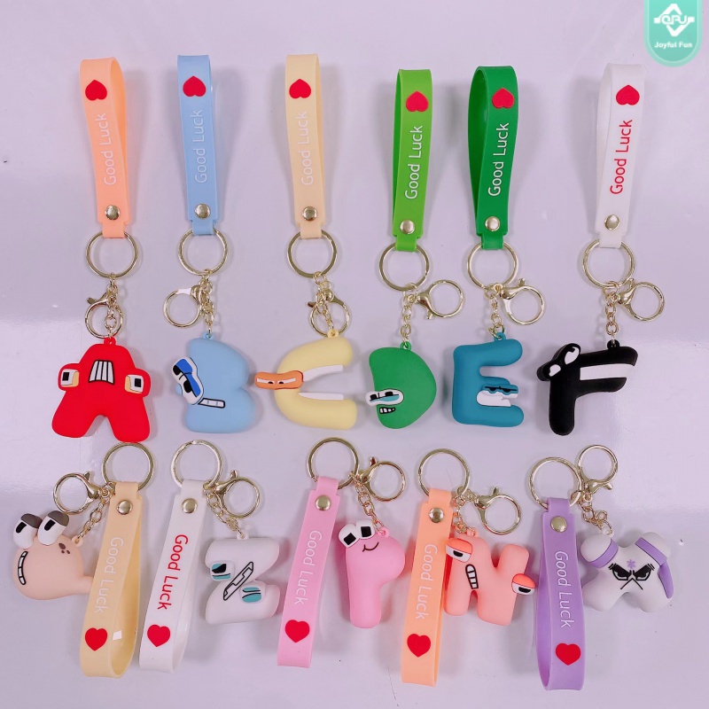 26 Types Alphabet Lore Keychain Letter Legend AZ Cartoon Doll Gifts ...