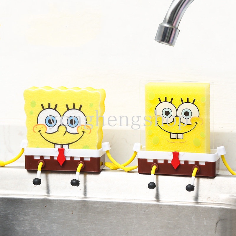 Creative Cartoon Cute Sponge Wipe Sink Dishwashing Cleaning Sponges ...