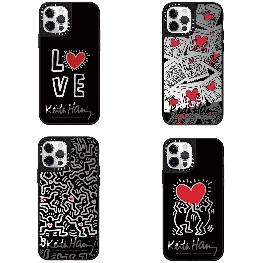 Artist Keith Haring Love Heart Casetify Phone Case Casing for iPhone 16 ...