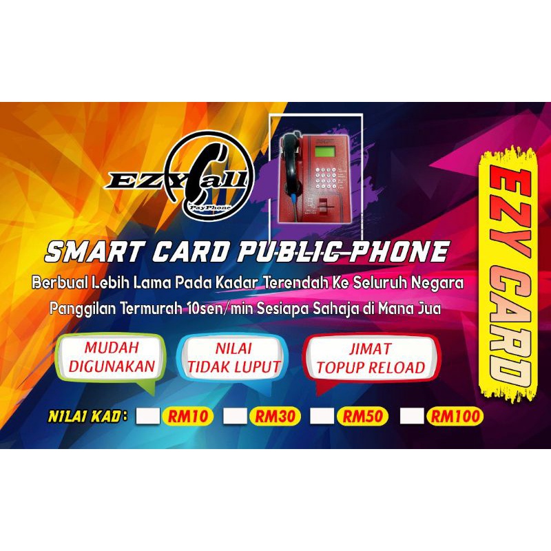 EZYCARD PAYPHONE (MERAH) EZYCALL | Shopee Malaysia