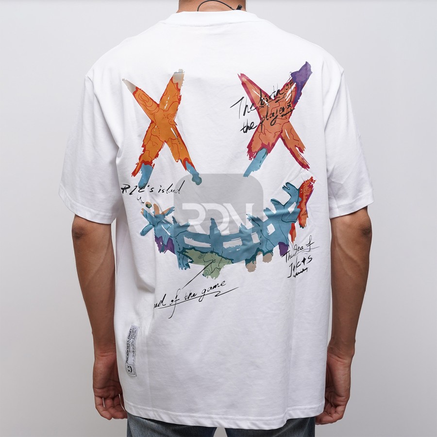 Ricky is Clown RIC Map Smiley Tee White Original | Shopee Malaysia