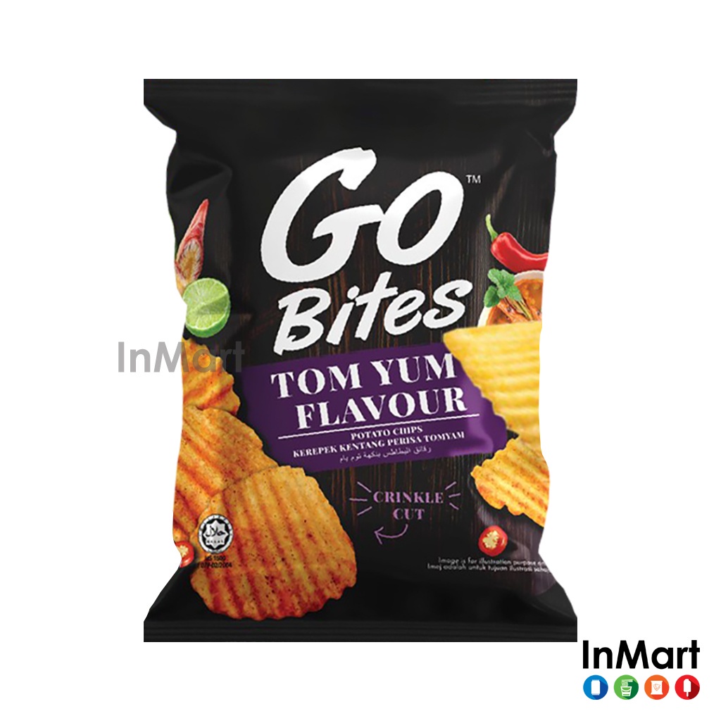 Go Bites Potato Chips Tom Yum Flavour 60g 薯片 东炎味 | Shopee Malaysia