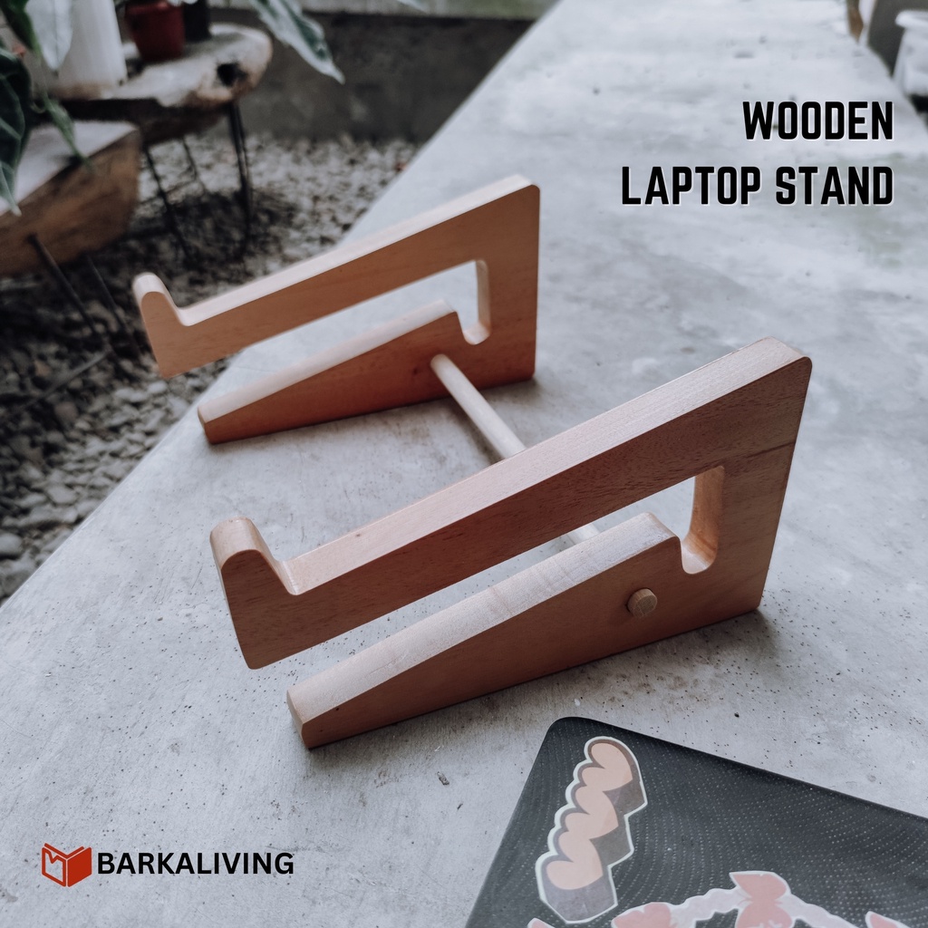 KAYU Wooden Laptop Stand / Wooden Laptop Stand Holder Stand Tablet ...