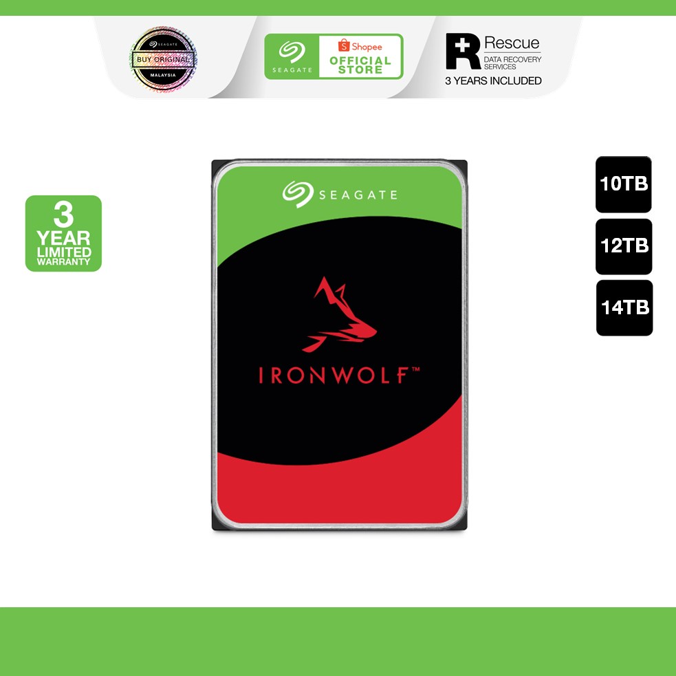 Seagate IronWolf NAS Network Attached Storage Hard Drive Internal Hard ...