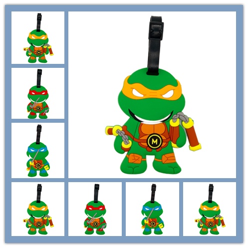 Ninja God Turtle Luggage Tag pvc Soft Rubber Cartoon | Shopee Malaysia