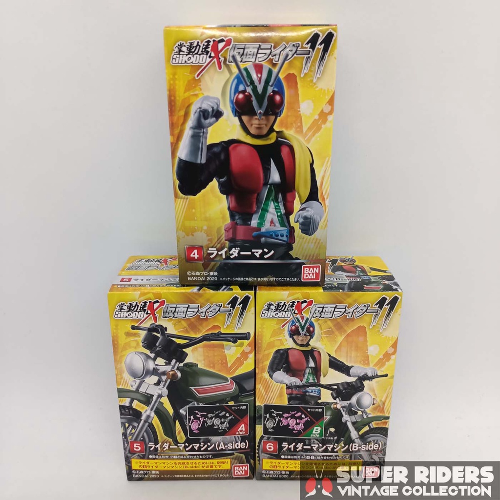 Shodo-X Kamen Rider Riderman & Riderman Machine (set of 3) | Shopee ...