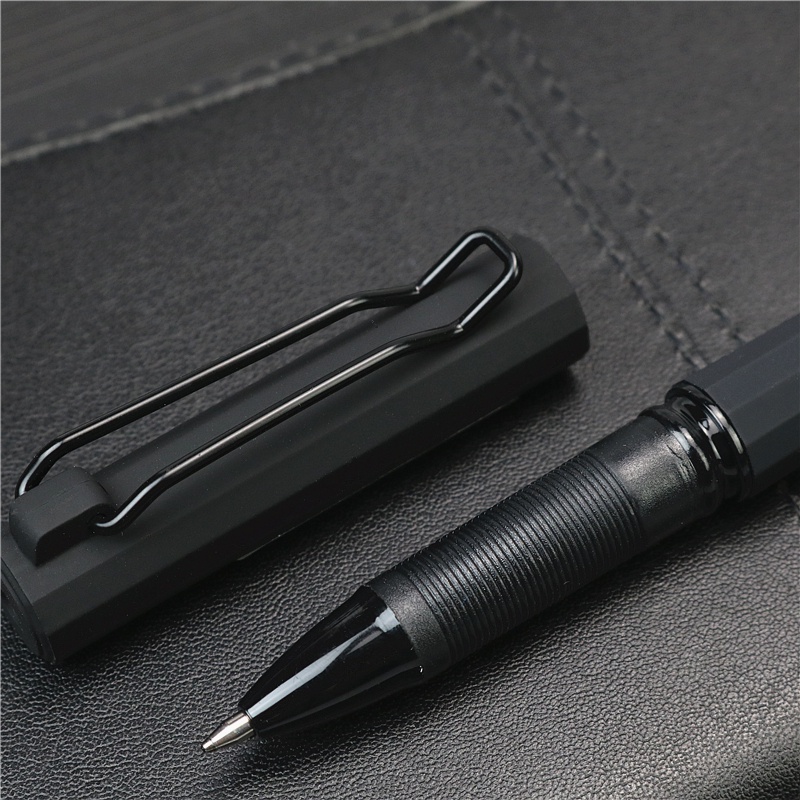 2PCS Matte Black 0.7mm Gel pen Business senior signature pen Simple and ...