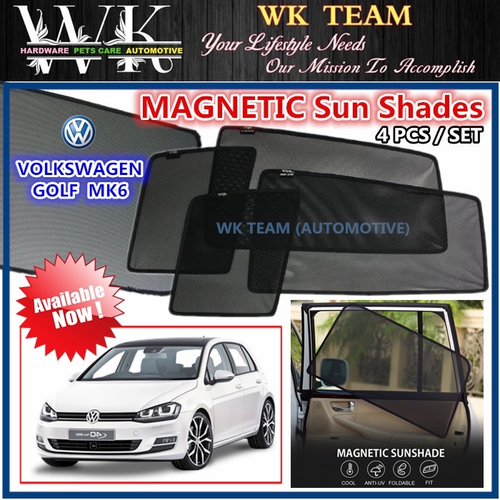 Volkswagen Golf MK6 Magnetic magnet Sunshade Sun shade 4pcs | Shopee ...