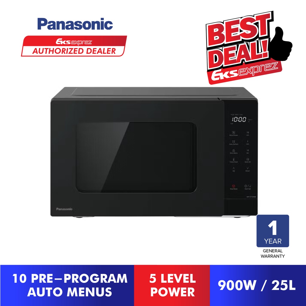 Panasonic Solo Microwave Oven 25L NN-ST34 / NN-ST34NBMPQ | Shopee Malaysia