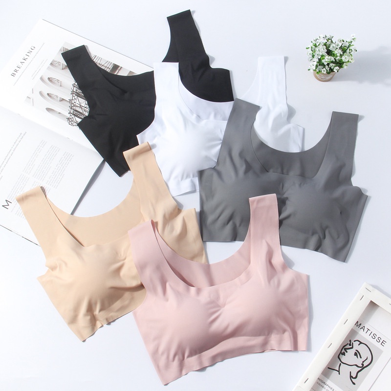 Japanese Style One-Piece Seamless Bra Wireless Sports Safety Generation ...