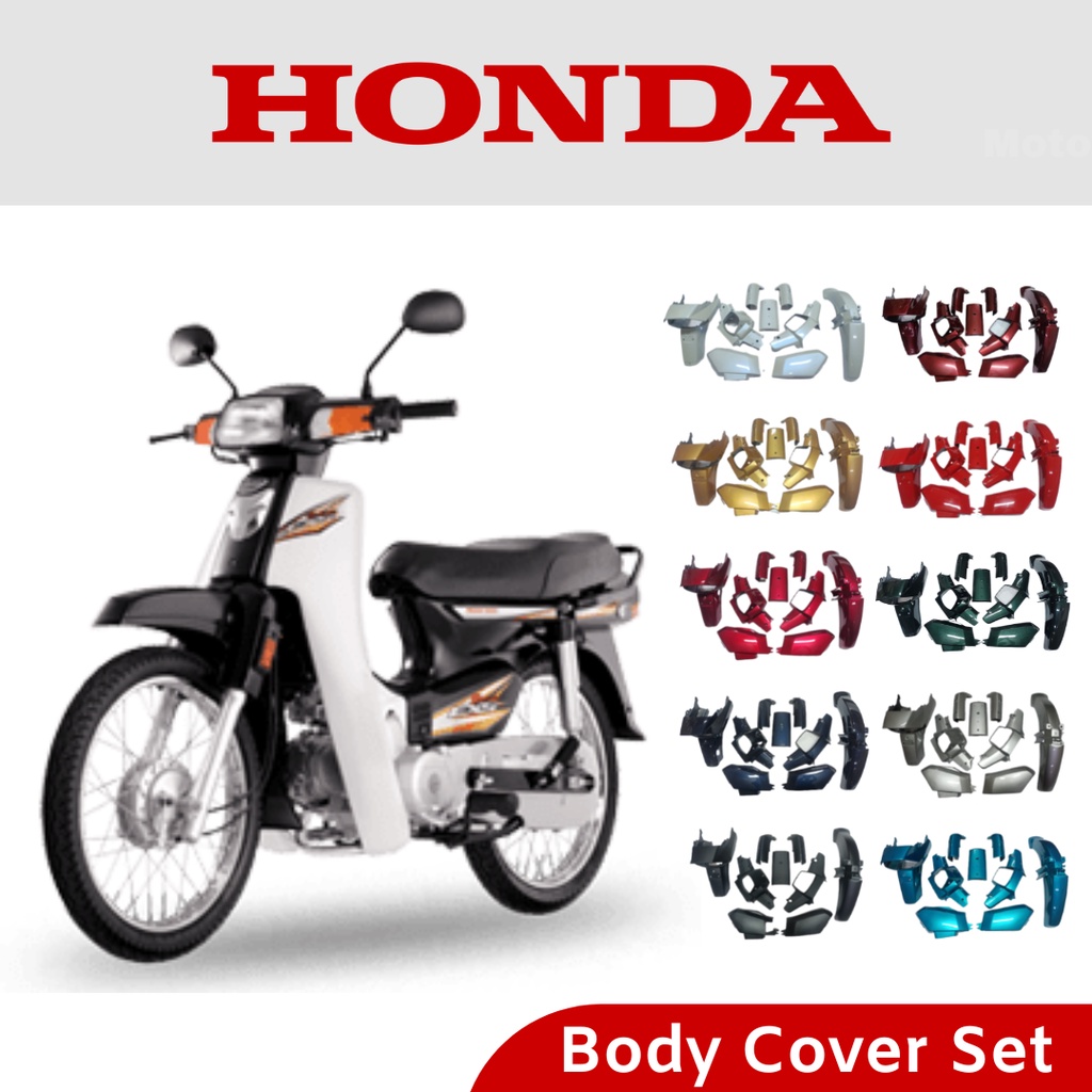 HONDA EX5 Dream High Power HP Hi Full Body Cover Set Coverset Bodyset Caver Kaver Matt Black ...