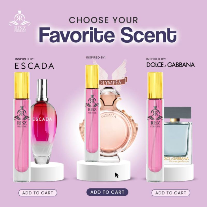 📌RISZ PERFUME / KUALITI TERBAIK PATI SWISS 💕 | Shopee Malaysia