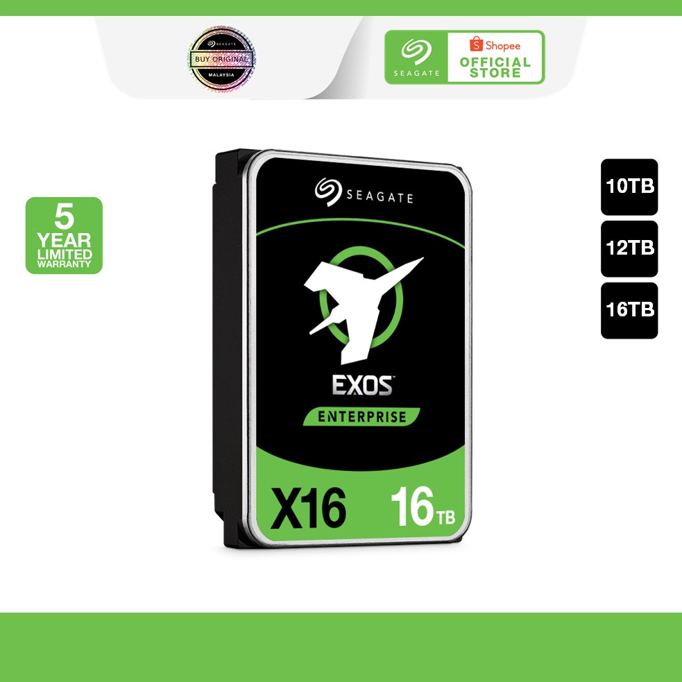 SEAGATE Exos X16 Enterprise 6GB/s SATA 7200 RPM High Performance Hard ...