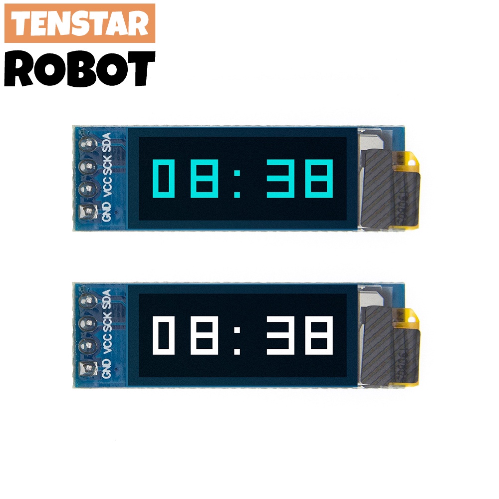 0.91" inch 128x32 I2C IIC OLED LCD LED White / Blue Graphic Display ...