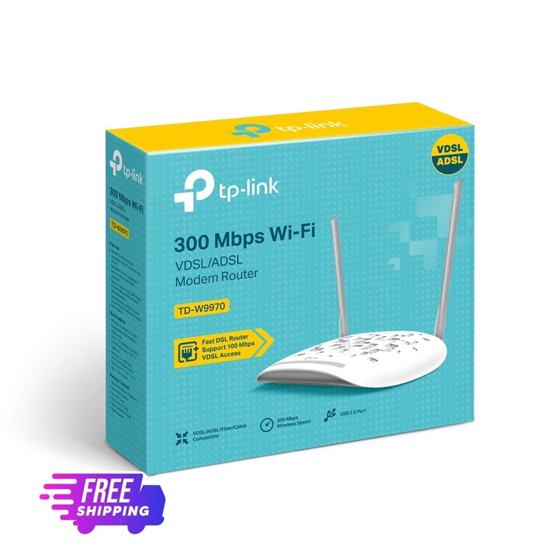 TP-Link TD-W9970 300Mbps Wireless VDSL ADSL Modem Router | Shopee Malaysia