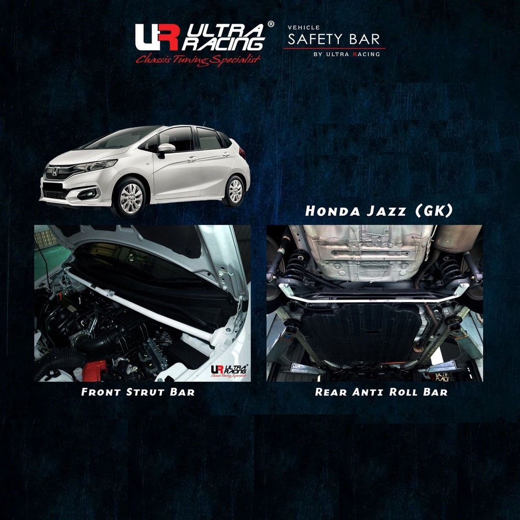 HONDA JAZZ (GK) 1.5 '14 (2WD) -100% Ultra Racing Safety Bar FULL BAR ...
