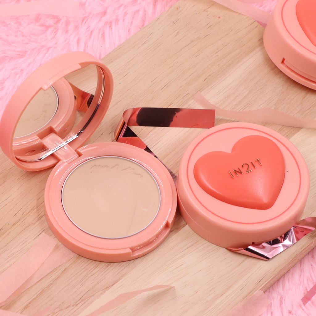 IN2IT Blur & Matte Pressed Powder Heart Press SPF20 PA +++ 6gm | Shopee ...