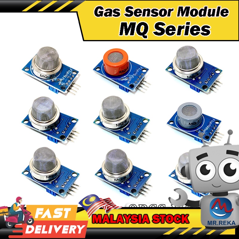 ⚡️ MQ Gas Detector Sensor MQ-2 MQ-3 MQ-4 MQ-5 MQ-6 MQ-7 MQ-8 MQ-9 MQ-135 Air Quality Smoke ...