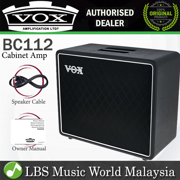 Vox BC112 150 Watt 1x12 Cabinet Semi Open Back Speaker Cabinet Guitar ...
