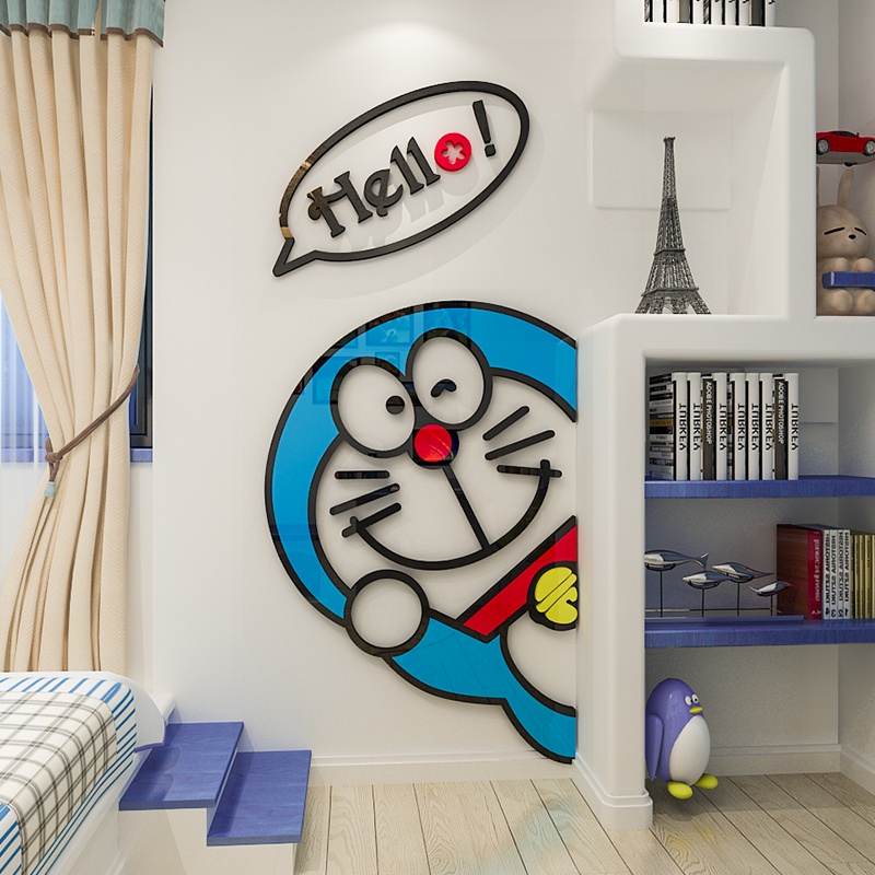 【DAORUI】HelloKitty Doraemon 哆啦A夢 Cartoon Acrylic wall sticker for ...