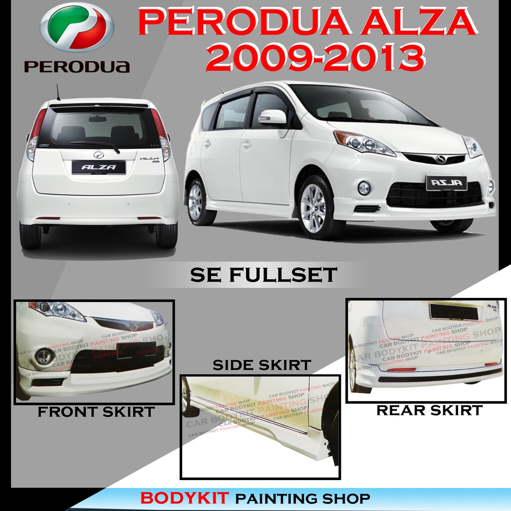 PERODUA ALZA 2008 2009 2010 2011 2012 2013 SE STYLE FULLSET SKIRTING ...
