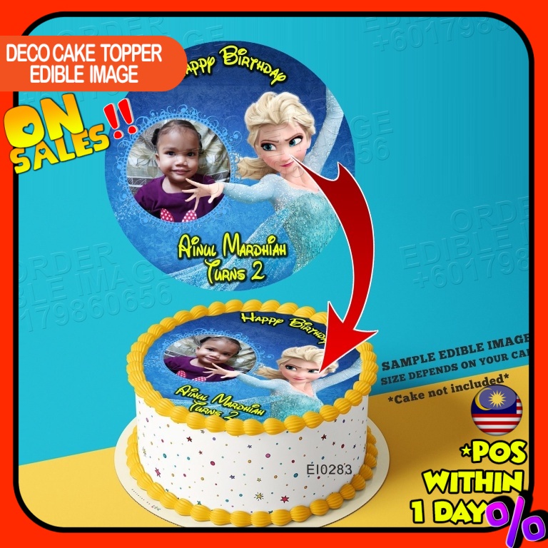 Printing EI Custom Image Frozen Image Print Cake Photo Icing Paper ...