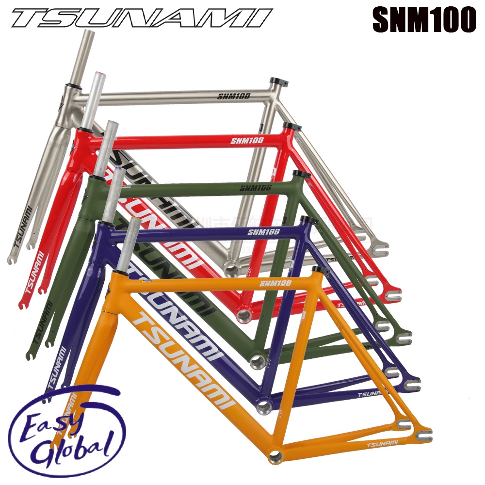 【Ready Stock】TSUNAMI SNM100 Fixed Gear Bicycle Frameset 49cm 52cm 55cm ...