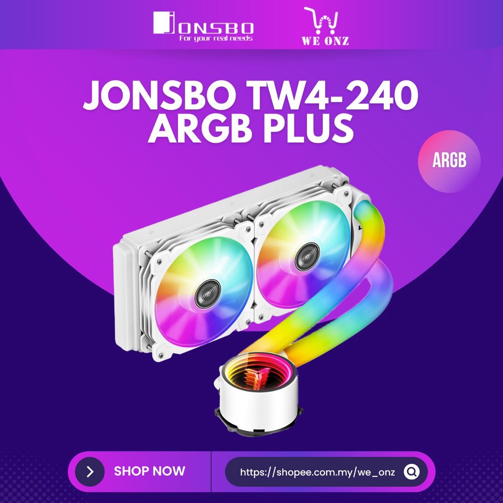 Jonsbo TW4-240 ARGB PLUS Second Generation Colorful Symphony Version CPU Water-Cooled Radiator ...