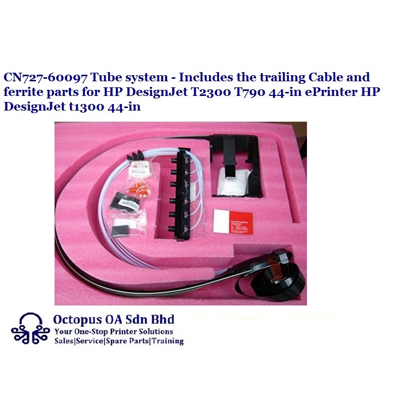 CN727-60097 Tube system - Includes the trailing Cable and ferrite parts for HP DesignJet T2300 ...