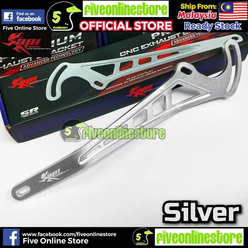 DYNOPRO Universal Adjustable Exhaust Bracket Y15ZR LC135 RS150 CNC Billet Yamaha Cutting ...