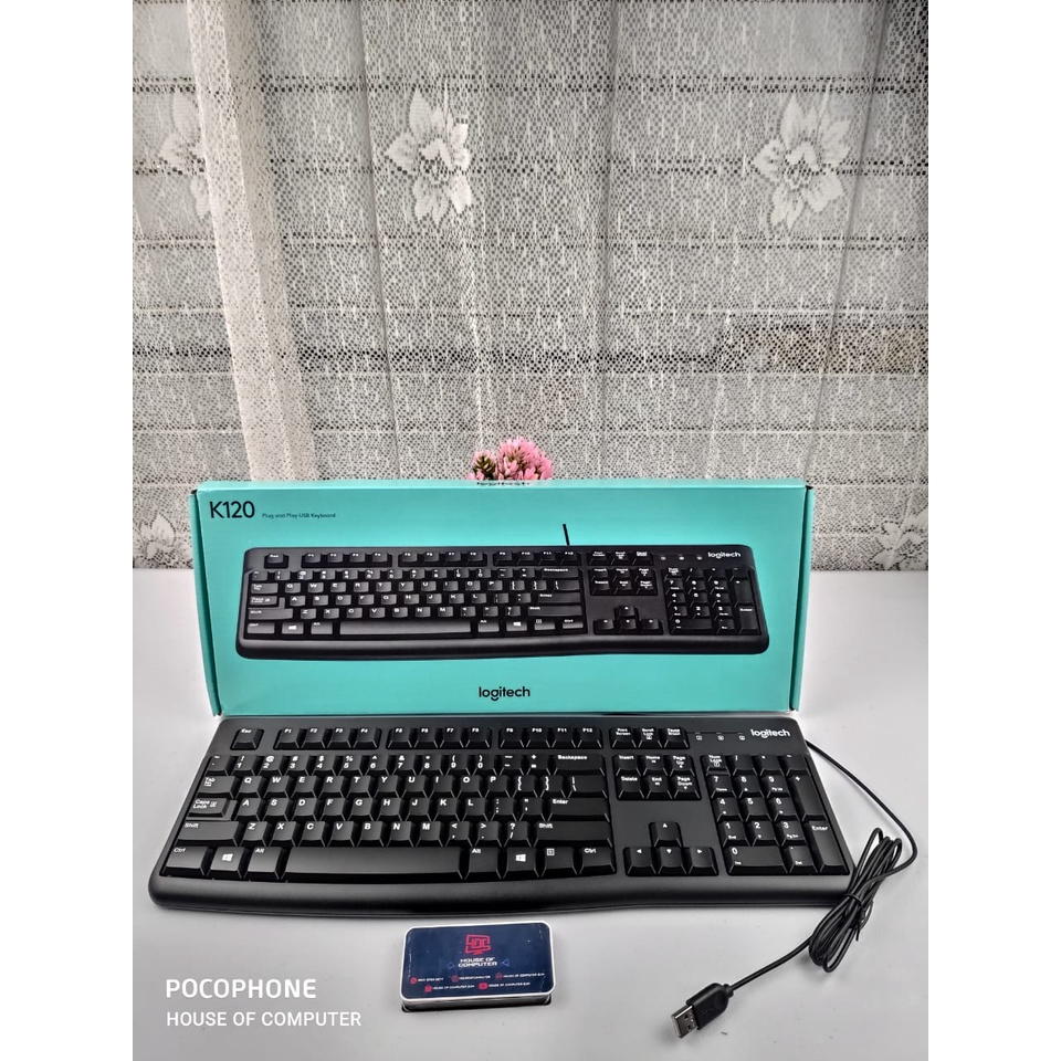 Logitech k120 usb Keyboard ORIGINAL PLUG AND PLAY | Shopee Malaysia