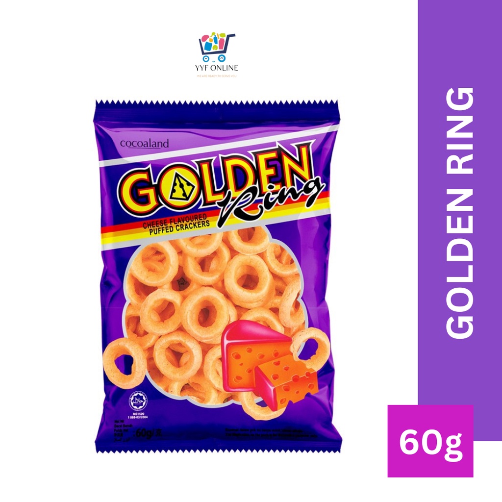 Golden Ring Cheese Keropok Keju(60g)芝士米圈 | Shopee Malaysia