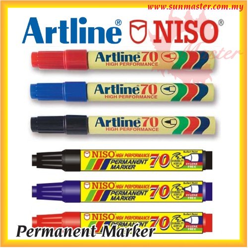 Permanent Marker Pen | NISO Permanent Marker | Artline Permanent Marker ...